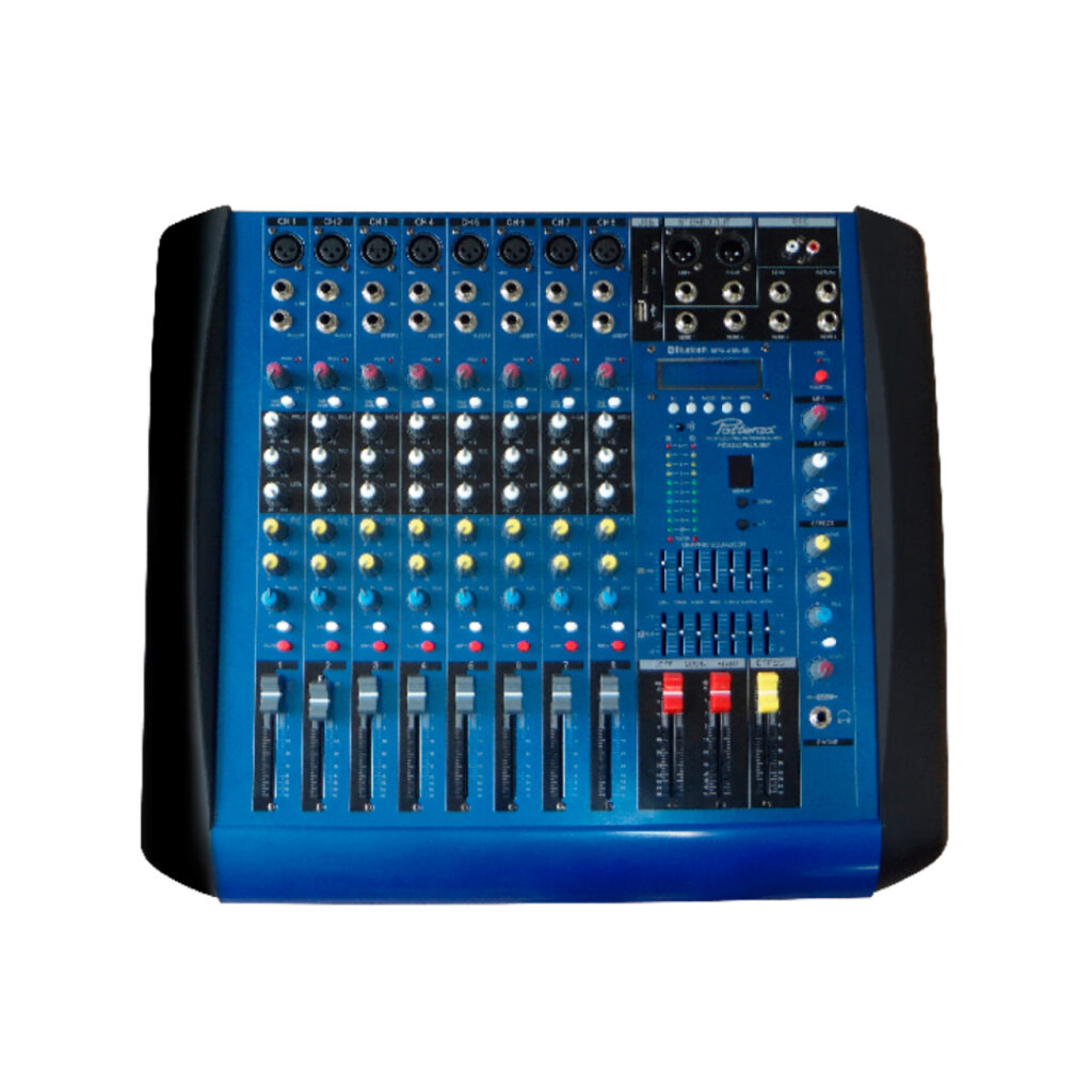 PZ-SG120USB CONSOLA DE AUDIO 12 CANALES AMPLIFICADA USB, MP3, DOBLE ...